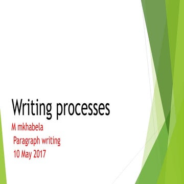 ENGLISH PARAGRAPH WRITING | PPT