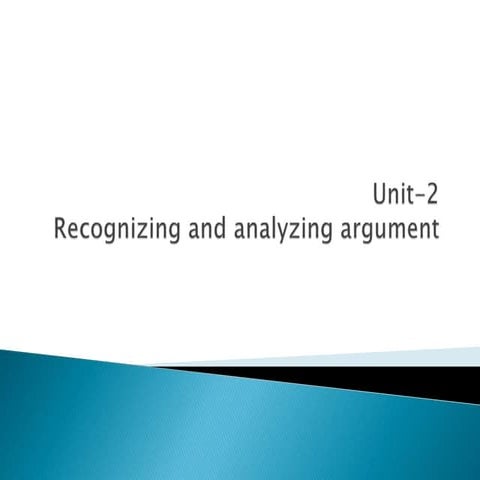 Types of Argument presentation | PPTX