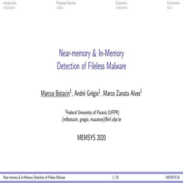 Near Memory And In Memory Detection Of Fileless Malware Ppt 0375