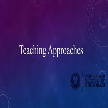 Teaching approaches | PPT