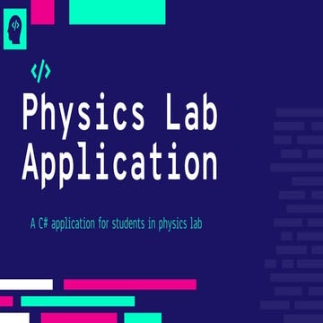 Physics Lab App | PPT