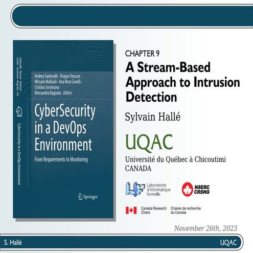 A Stream Based Approach To Intrusion Detection Ppt