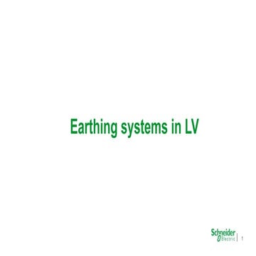 earhting system in low voltage presentat | PPTX