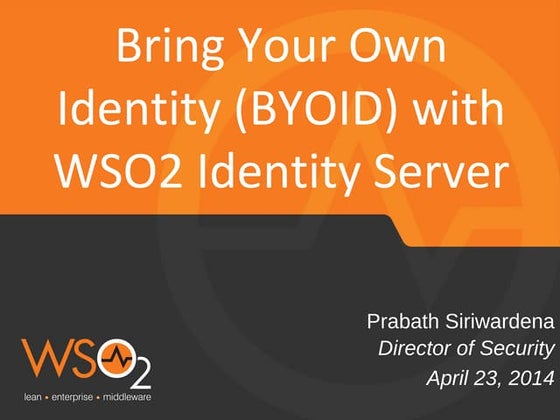 Authenticator and provisioning connector in wso2 Identity Server | PPT