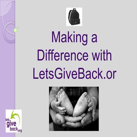 Lets Give Back | PPTX