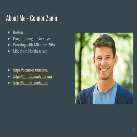GoMR: A MapReduce Framework for Go | PPTX