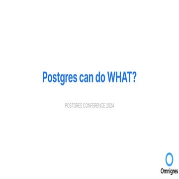 omnicache-postgres-conference-2024-san-jose | PPT