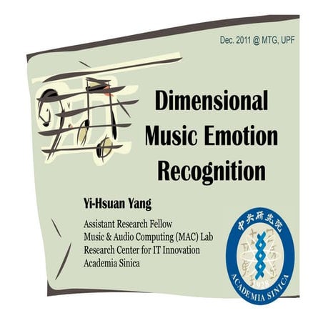 Dimensional Music Emotion Recognition | PDF | Computer Software and ...