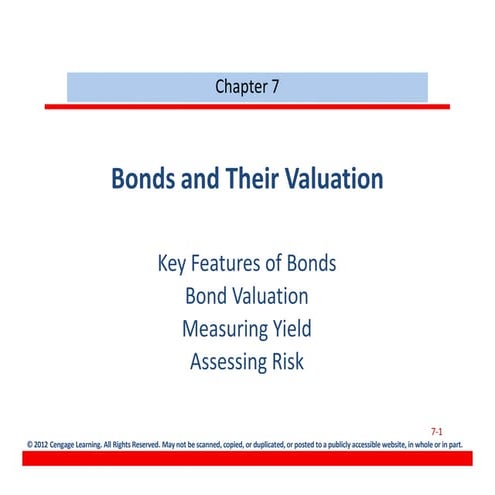 Stock and Bond their Valuation slides materials | PDF
