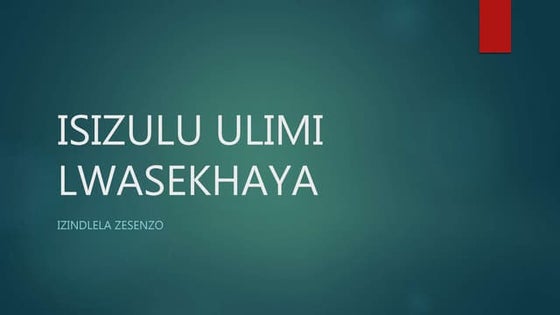 Izinhlobo Zamabizo (Types of Nouns) IsiZulu Ibanga 8 | PPT