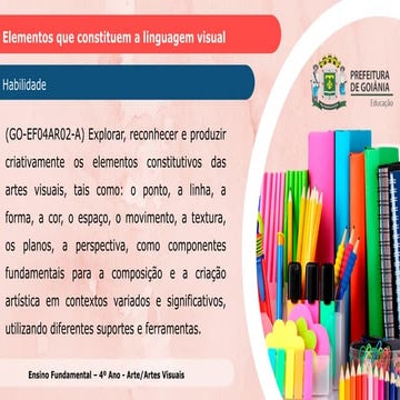 ARTES VISUAIS – Elementos Visuais as cores e as linhas.ppt