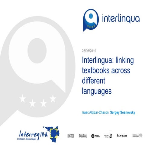Interlingua: Linking Textbooks Across Different Languages | PPT