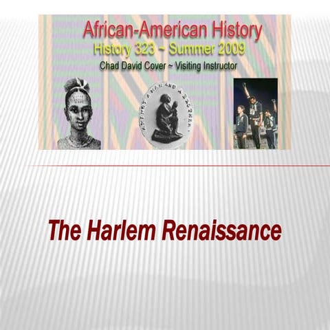 African-American History ~ Harlem Renaissance | PPTX