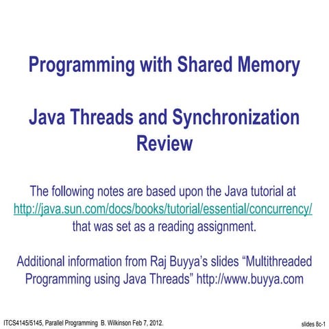 Comprehensive Guide to Java Threads, Synchronization, and Concurrency ...