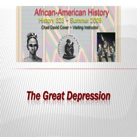 African-American History ~ Great Depression | PPTX
