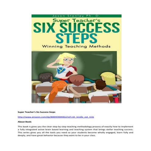 Super Teacher's Six Success Steps | DOCX