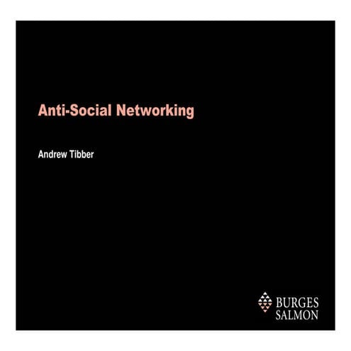 Antisocial Networking | PDF | Internet Safety | Parenting