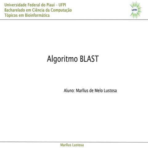 Algoritmo BLAST | PDF