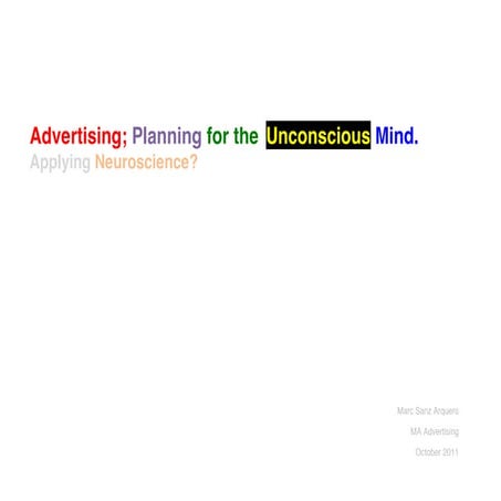 Neuro Marketing: Neuroscience and consumer behaviour | PPT