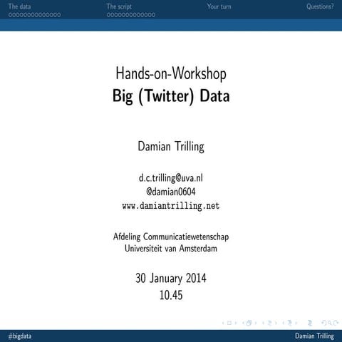 Analyzing social media with Python and other tools (2/4) | PPT