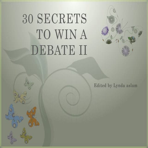 SOME TIPS TO WIN A DEBATE FOR BEGINNER.pptx