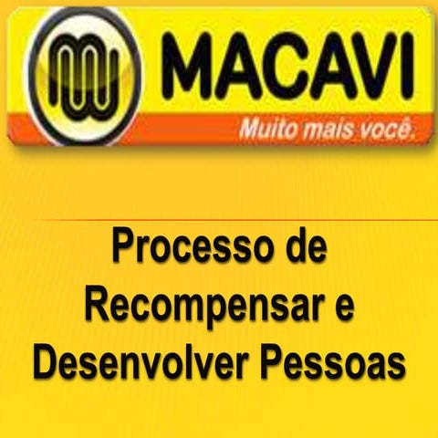 Slide Processo de Recompensar e Desenvolver Pessoas.RH