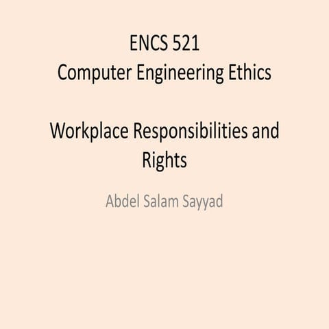 Slide set 5 workplace rights | PDF