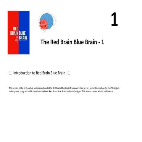 The REd Brain Blue Brain - 1 | PDF