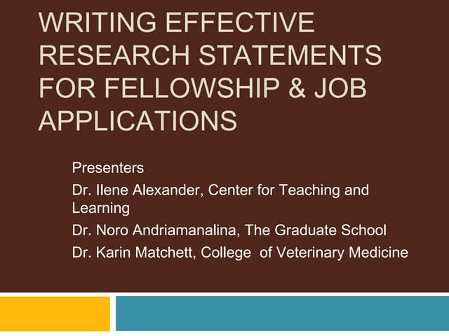 Briefly introduce yourself and Research Interests | PPTX