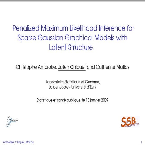 Gaussian Graphical Models with latent structure | PDF