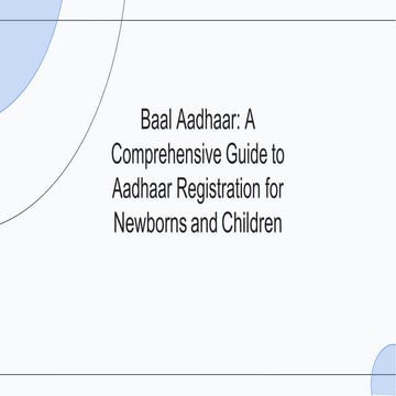 Baal Aadhaar: What To Know About Aadhaar Card For Newborns & Children ...
