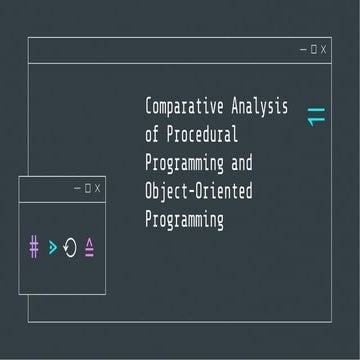 Slidesgo Comparative Analysis Of Procedural Programming And Object Oriented Programming