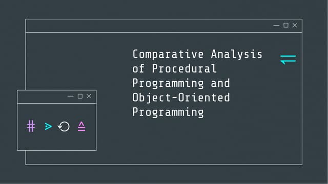 Slidesgo Comparative Analysis Of Procedural Programming And Object Oriented Programming