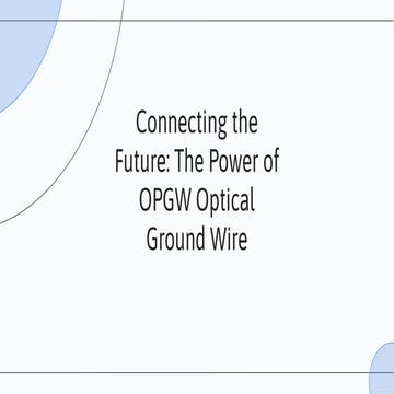 OPGW Optical Ground Wire used in electrical engineering | PDF