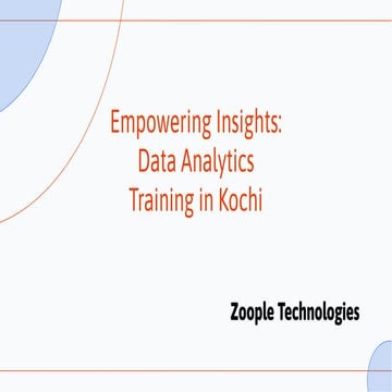 Data Analytics training in kochi -zoople | PDF