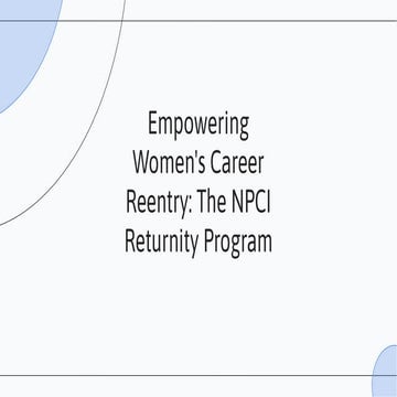NPCI Returnity Program & Careers | NPCI’s Initiative For Women Going ...