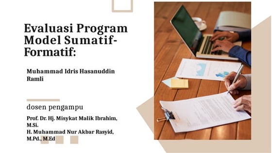 ragam dan tahapan evaluasi program penyuluhan | PPTX