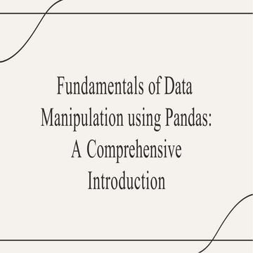 Slidesgo Fundamentals Of Data Manipulation Using Pandas A Comprehensive Introduction