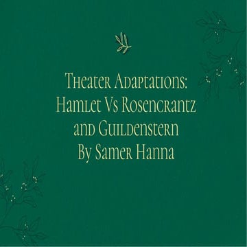 Comparative study of Hamlet by william shakespeare and Haider by Vishal ...