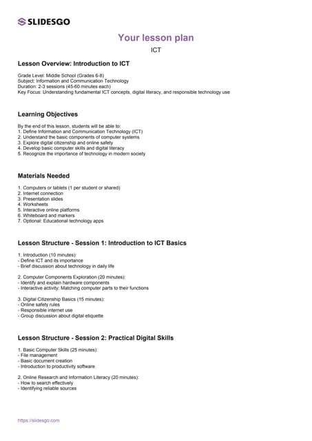 IT-402 Study Material for class 10 th student’s | PDF