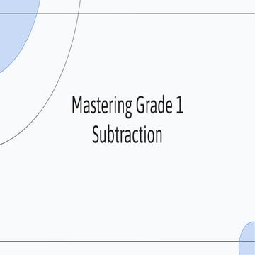 Kindergarten subtraction unit | PPTX
