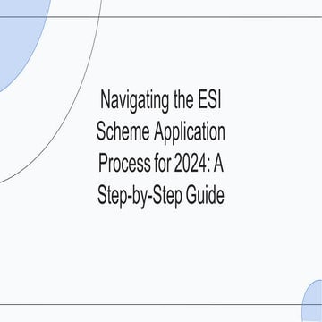 How To Apply For The ESI Scheme In 2024? | PDF
