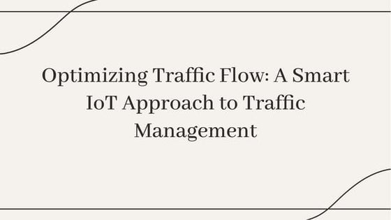 Smart Traffic Management System presentation | PPT