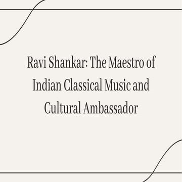Ravi Shankar Life and music of great master | PDF