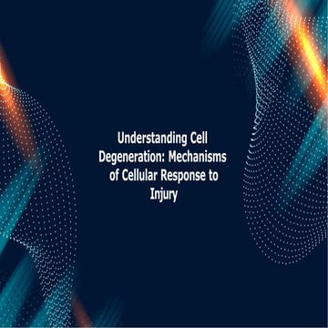 MECHANISM OF CELLULER INJURY PATHOLOGY GENERAL | PPT