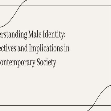 Masculinity Presentation | PPTX