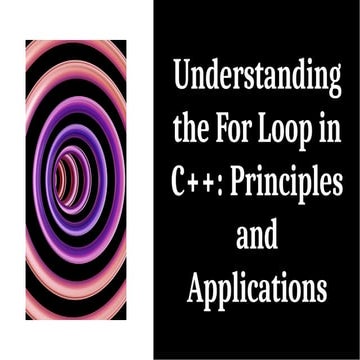 Slidesgo Understanding The For Loop In C Principles And Applications 20241116075205sfpqpptx