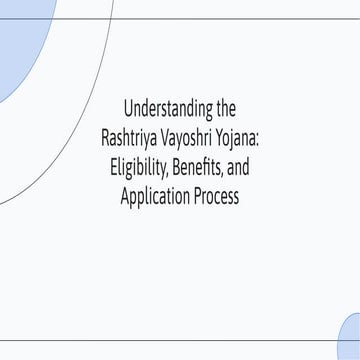 Rashtriya Vayoshri Yojana | RVY Scheme - Eligibilty, Benefits and ...