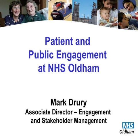 Patient and Public Engagement at NHS Oldham | PPT