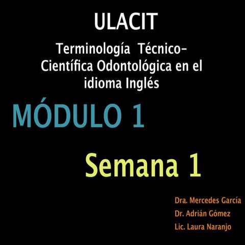 Module 1 week 1 | KEY